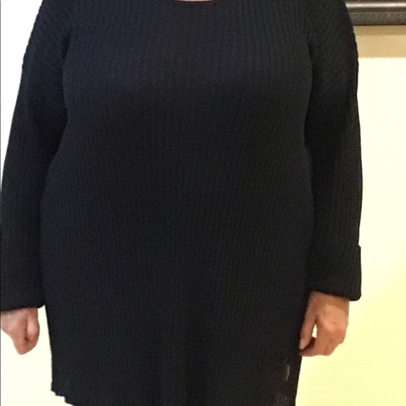 Hebbeding | Sweaters | Hebbeding Black Long Top Size 2 Us 8 Linen ...